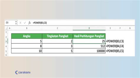 Cara Menggunakan Fungsi Power Di Microsoft Excel Terbaru