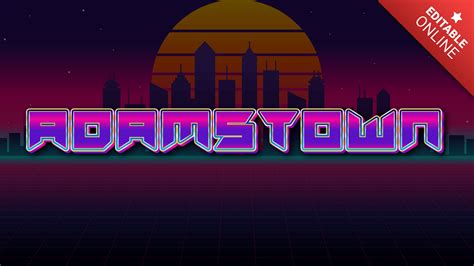 Adamstown Cyber Punk Text Effect Generator
