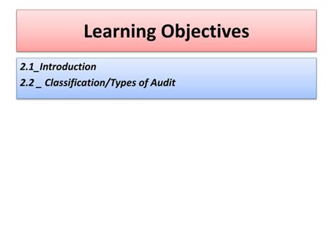 Classification Of Auditpptx Business Accounting And Finance Business