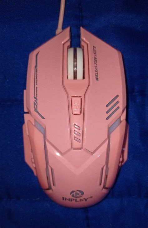 Pink Inplay Wired Gaming Mouse Computers And Tech Parts And Accessories