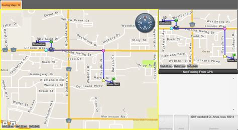 Display The Routing Maps Tab In Different Layouts