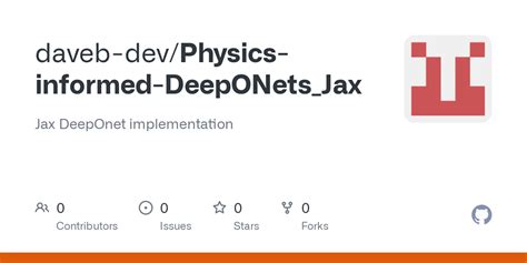 github daveb dev physics informed deeponets jax jax deeponet