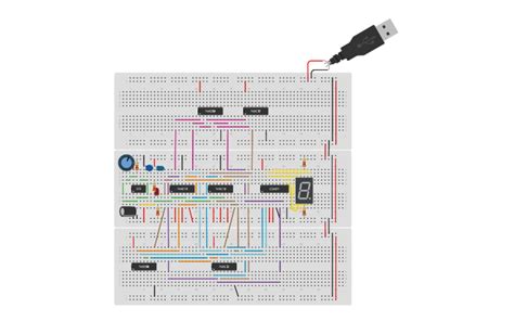 Circuit Design Proyecto 8 Secuencia Flipflops Tinkercad