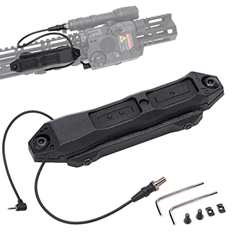 Fineonly Dual Remote Pressure Switch Tactical Augmented Tape Switch With Tactical Light Plug And