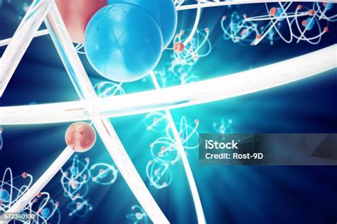 배경 추상 원자 분자의 화학 모델입니다 원자와 전자 물리학 개념 3d 렌더링입니다 0명에 대한 스톡 벡터 아트 및 기타 이미지 0명 Dna 개념 Istock