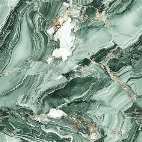 Elegant Green Marble Texture With Natural Patterns And Veins For