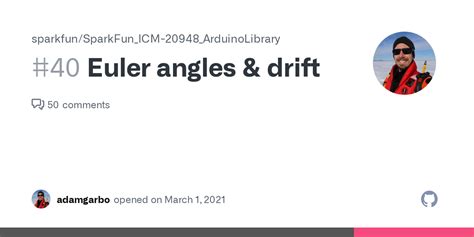 Euler Angles And Drift · Issue 40 · Sparkfunsparkfunicm 20948arduinolibrary · Github