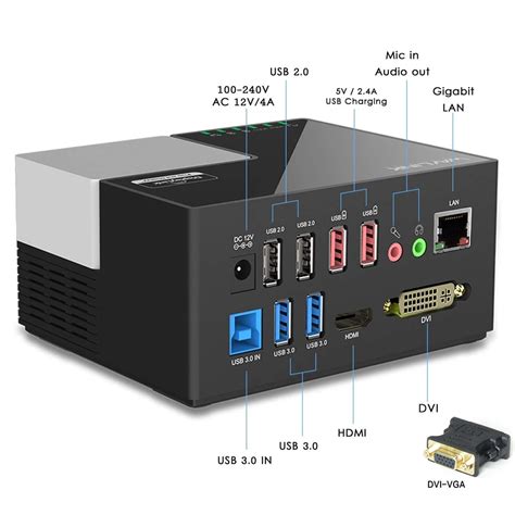 Wavlink Universal Usb 3 0 Displaylink 2k Dual 1080p Video Docking Station With Dvi Hdmi Usb