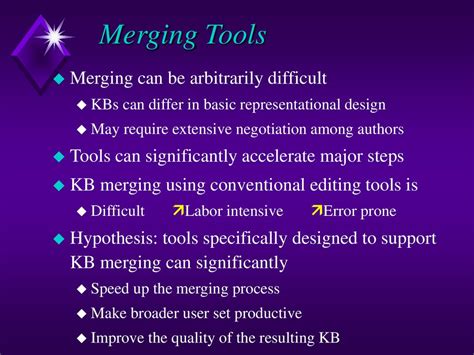 an environment for merging and testing large ontologies ppt download