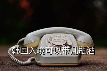 去韩国可以带多少白酒韩国入境可以带几瓶酒 美酒邦