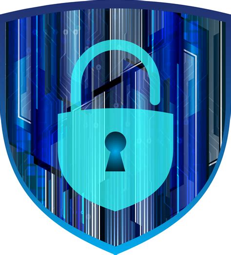 Modern Technology Shield Padlock Crop Out 16333275 Png