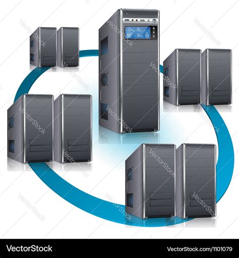 Server With Lcd Display Royalty Free Vector Image Server With Lcd Display Royalty Free Vector Image