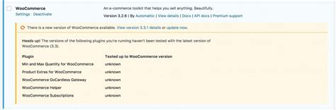how to add an inline plugin update message wisdom