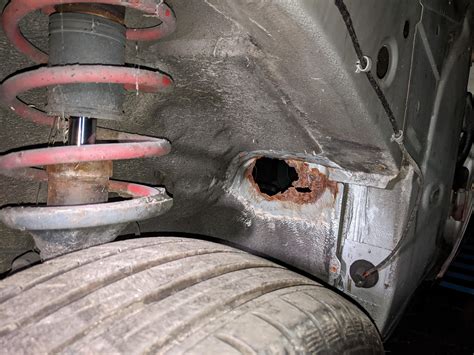 Rust Hole Under Fuse Box Removing Wiring Harness R E34