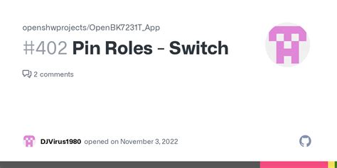 pin roles switch · issue 402 · openshwprojects openbk7231t app · github