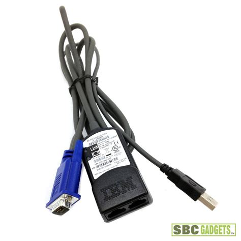 Ibm Usb 250mm 5ft Kvm Switch Conversion Cable Adapter 39m2899 39m2909 Ebay