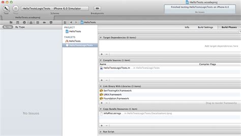 Iphone Adding Logic Tests To The Project In Xcode 45 Stack Overflow