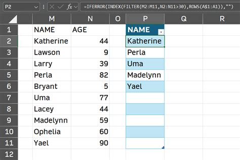 Adding Spilled Formula To Table Rexcel