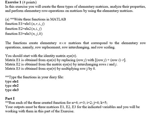 Solved Exercise 1 4 Points In This Exercise You Will