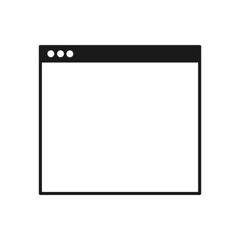 web browser window template of website interface 4759998 vector art