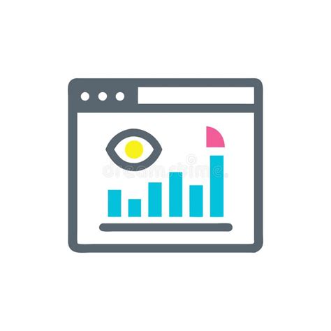 Essential Data Visualization Icon For Insights Stock Illustration