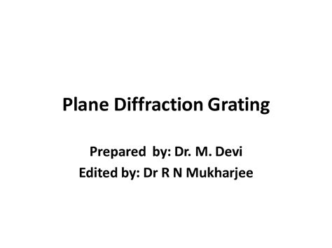 What Is Plane Diffraction Grating At Joel Gsell Blog