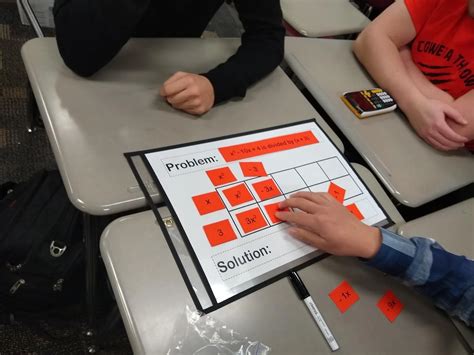 Dividing Polynomials Using The Box Method Puzzles Math Love