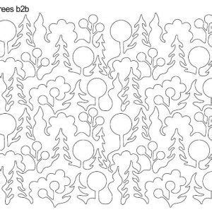 Trees All Shapes Quilting Pantograph Quilting Software Tree Quilt