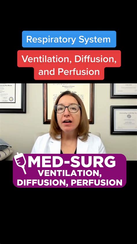 Cathy Explains The Difference Between Ventilation Diffusion And Perfusion 🫁 🩺 Please Comment