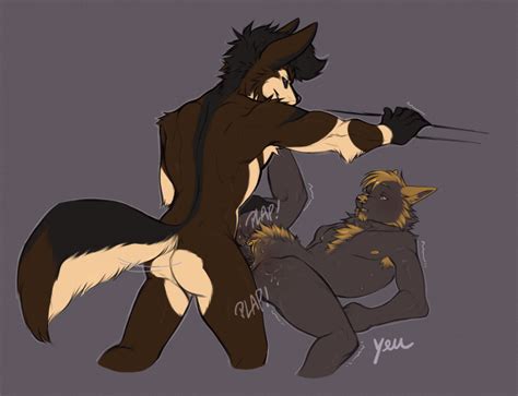 Rule 34 Andromorph Andromorph Male Andromorph Penetrated Anthro Black Body Black Fur Blonde