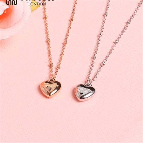 세인트스코트 [본사정품] 스테디셀러 세인트스코트 통통하트 로고 목걸이 Stj Nb1290 위시버킷