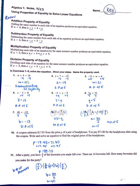 Writing Linear Equations From Word Problems Worksheet Pdf Db Excel