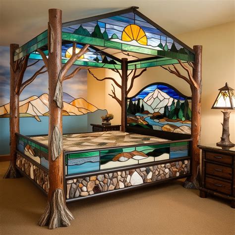 Stained Glass Bed Frames A Unique Touch For Your Bedroom Stylish