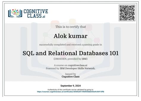 Alok Kumar On Linkedin Sql Relationaldatabases Ibm Datamanagement