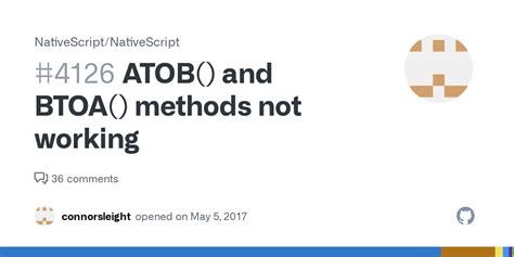Atob And Btoa Methods Not Working · Issue 4126 · Nativescript