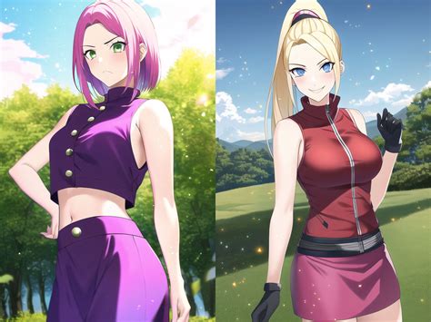 Sakura And Ino Body Swap Remake By Creamway On Deviantart