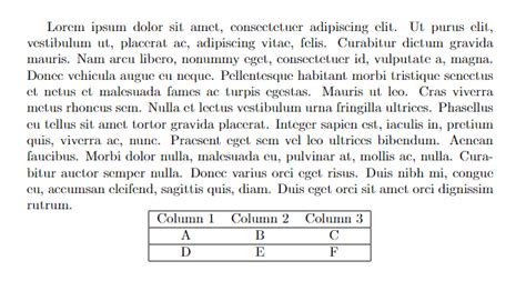 How To Center A Table In Latex Latexdoc