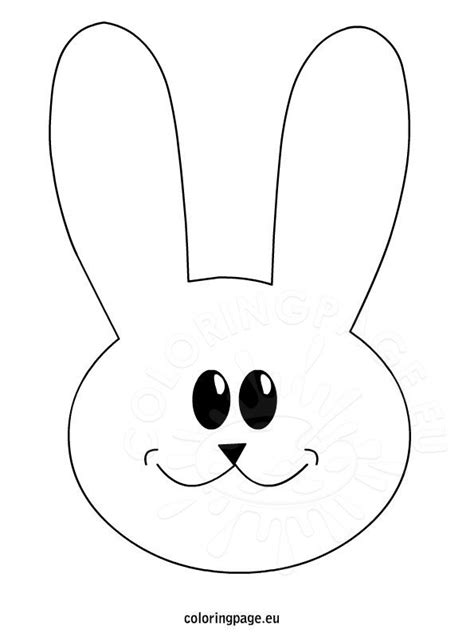 Printable Bunny Face Template