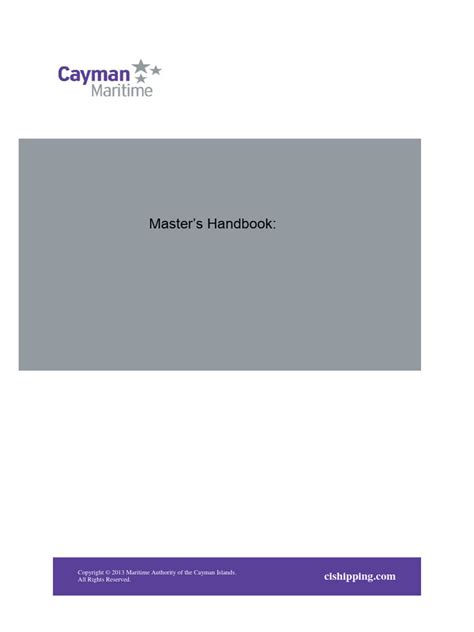 the ship master s guide pdf