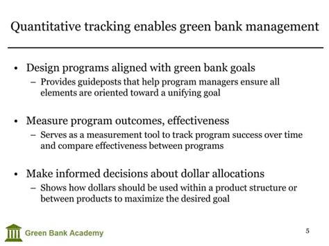 Green Bank Academy Objective Function Ppt