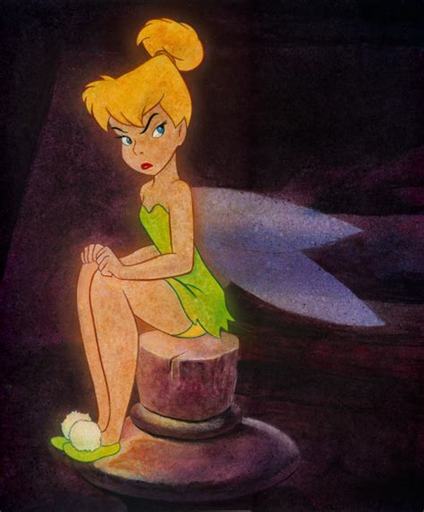 Pouting Pixie Tinker Bell Artist Proof Giclee On Canvas By William Silvers