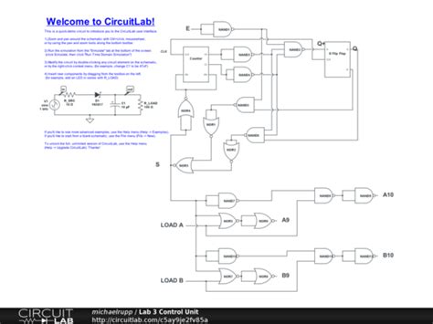 Lab 3 Control Unit Circuitlab