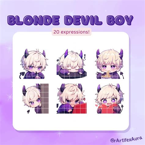 20 Twitch Devil Boy Emojis Stickers For Discord Youtube And More