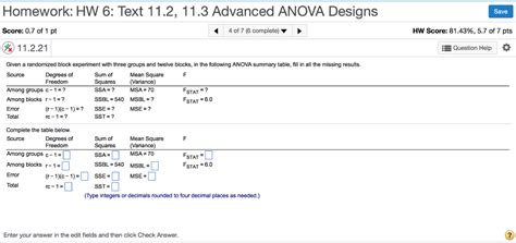 Solved Given A Randomised Block Experiment With Three Groups