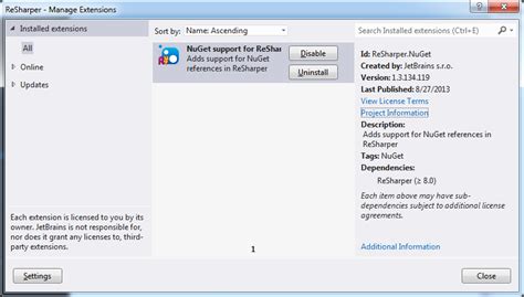 Muhammad Shujaat Siddiqi Resharper Extension Auto Nuget Installation