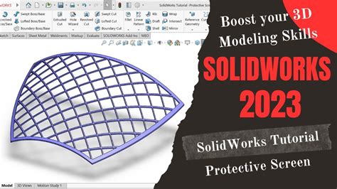 SolidWorks Tutorial Protective Screen Advanced SolidWorks Tips Tricks YouTube