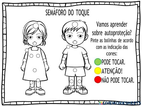 Semáforo Do Toque Exercise Flap Book Preschool Theme School Subjects