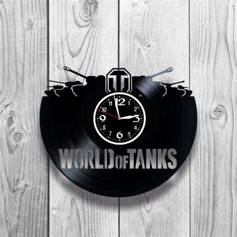 ᐉ Годинник настінний World Of Tanks 0394 з вінилової платівки • Краща ціна в Києві Україні