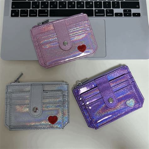 Y2k 키치 하이틴 홀로그램 오로라 데일리 카드지갑 반지갑 미니지갑 지갑 에이블리