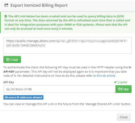 How To Use The API Key For Usage Reports Hornetsecurity KnowledgeBase